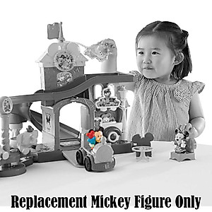 Replacement Figure for Little People Magical Day At Disney - DFT91 ~ Fisher-Price Little People Mickey Mouse Playset ~ Replacement Mickey Figure ~ Carrying Mickey Mouse Shaped Balloons
