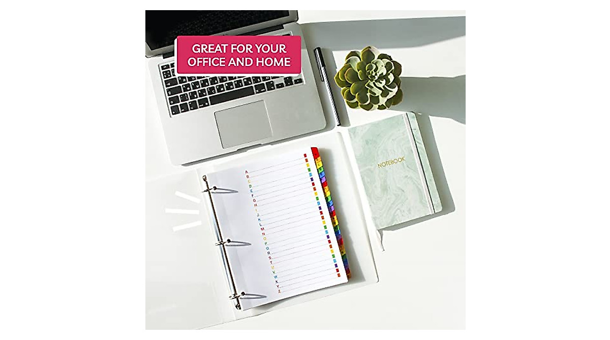Organize with A-Z Binder Dividers - 3 Sets for 3 Ring Binders
