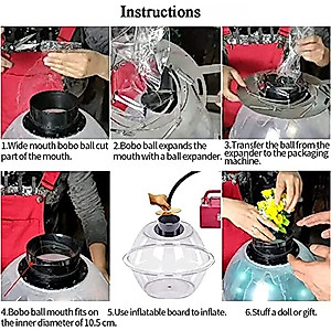 oiakus Balloon Stuffing Machine, DIY Balloon Filler Tool, Balloon Stuffer Wrapping Machine for Stuffing Filling Plush Toys Balloon Bouquets Wedding Christmas Birthday Party