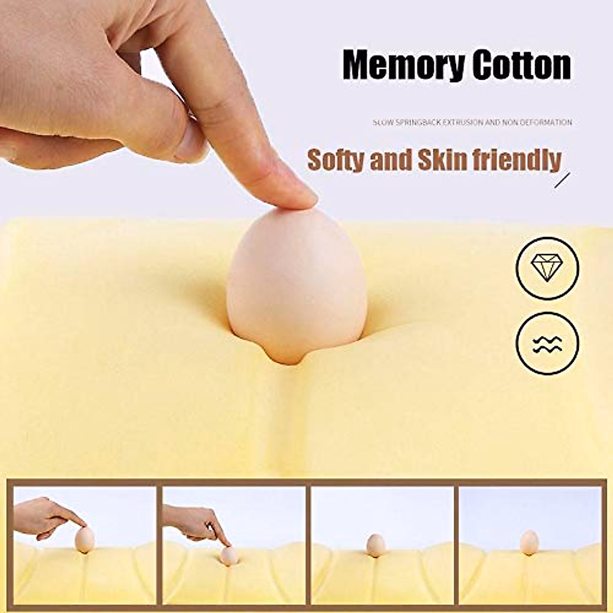 Car Neck Cushion for Driving,Car Seat Neck Pillow, Headrest Cushion for Neck Pain Relief & Cervical Support,Car Seat Headrest Neck Rest Cushion 3D Memory Foam Soft Breathable Seat Headrest Pad