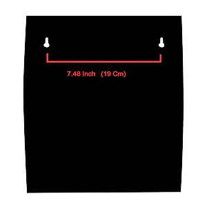 NACH Mailboxes for Outside Wall Mount, 12 x 11.2 x 4.5 inch, Black Mailbox, Waterproof Mailbox with Outdoor Newspaper Holder - The Euro Mailbox