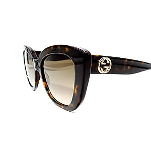 Gucci GG0327S - 002 Sunglasses Tortoise w/Brown Lens 52mm