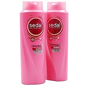 Sedal CoCreations Ceramides Hair Shampoo and Moisturizing, 2 Pack of 11.80 Oz Bottles