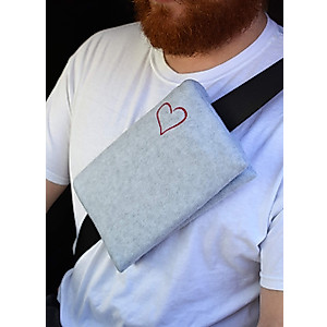 The Chest Buddy-Open Heart Surgery Seatbelt Cushion-Gray