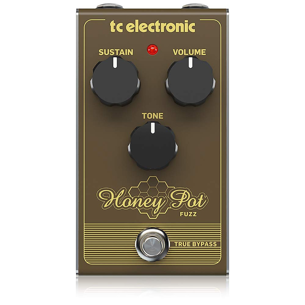TC Electronic HONEY POT FUZZ Vintage-Flavored Fuzz Pedal with Massive Wall of Tones and Miles of Sustain