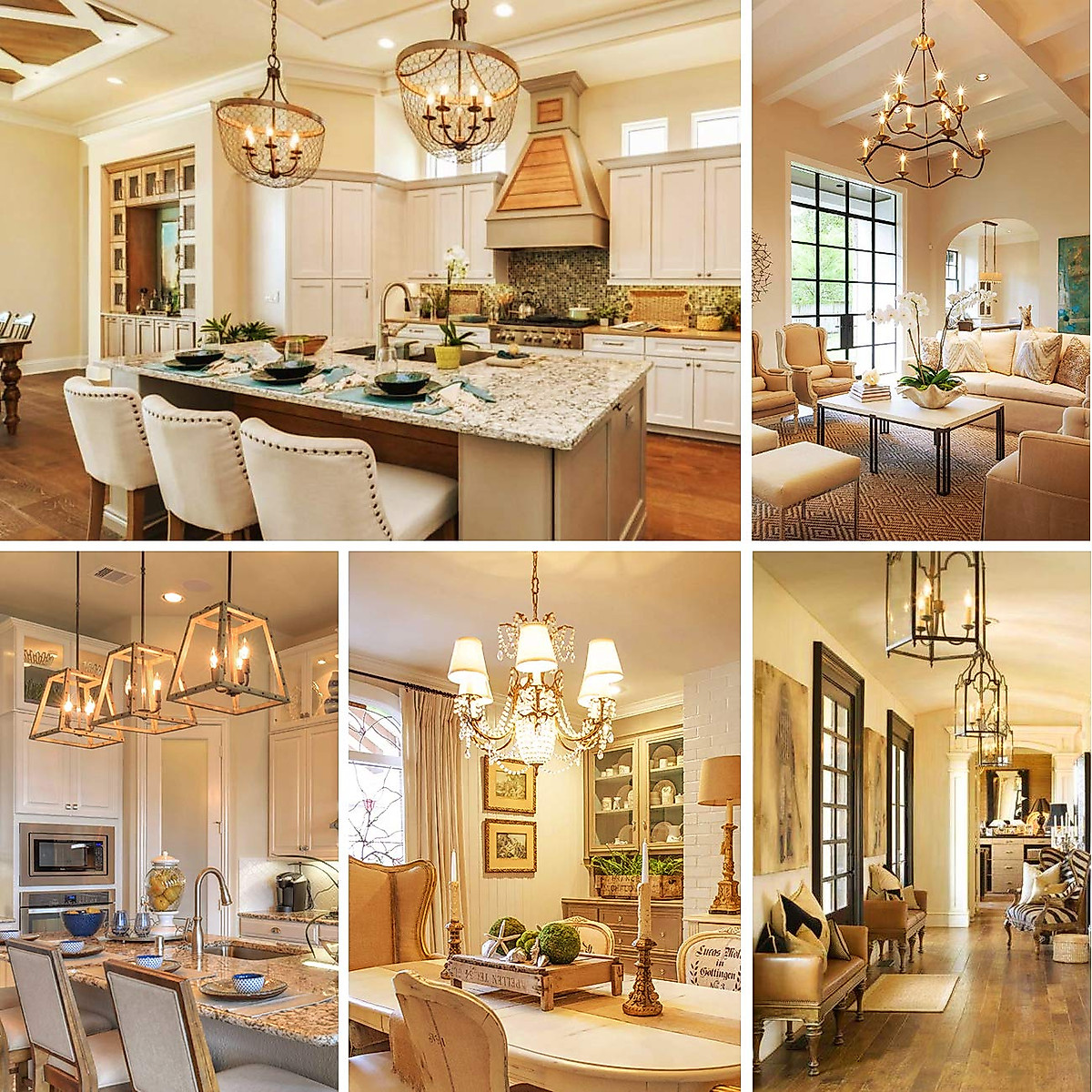 ANWIO B11 Filament Bulb E26 Base Non-Dimmable 6W(60W Equivalent) 2700K Warm White Chandelier Decorative Candle Light Bulb 6 Pack