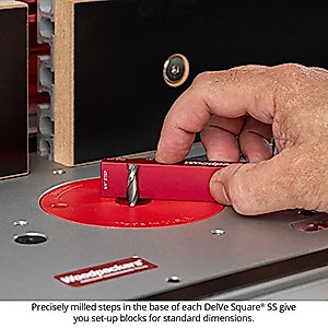 Woodpeckers Stainless Steel Delve Squares, 3 1/2 & 6 Inch Squares with Rack It Mounting Kit, Precision Woodworking Tools for Furniture Making