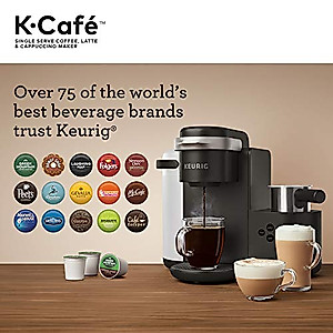 Keurig K-Café Single Serve & Carafe Coffee Maker with Starbucks Medium Roast Variety Pack, 96ct K-Cup Pods
