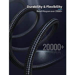 VIOY RCA Splitter Cable (6,5FT/2M), RCA Male to 2 RCA Male Bi-Directional RCA Y Splitter Extension for Subwoofer, Home Theater, AV Receiver, Amplifier, Nylon Braided | Gold Plated Connectors