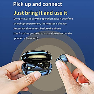 Digital Display Touch-Control Earphones Wireless Bluetooth 5.2 Hi-Fi TWS Headphones Earbuds Headset, Rechargeable IPX6 Waterproof Bluetooth Headphone for Game Work Sports