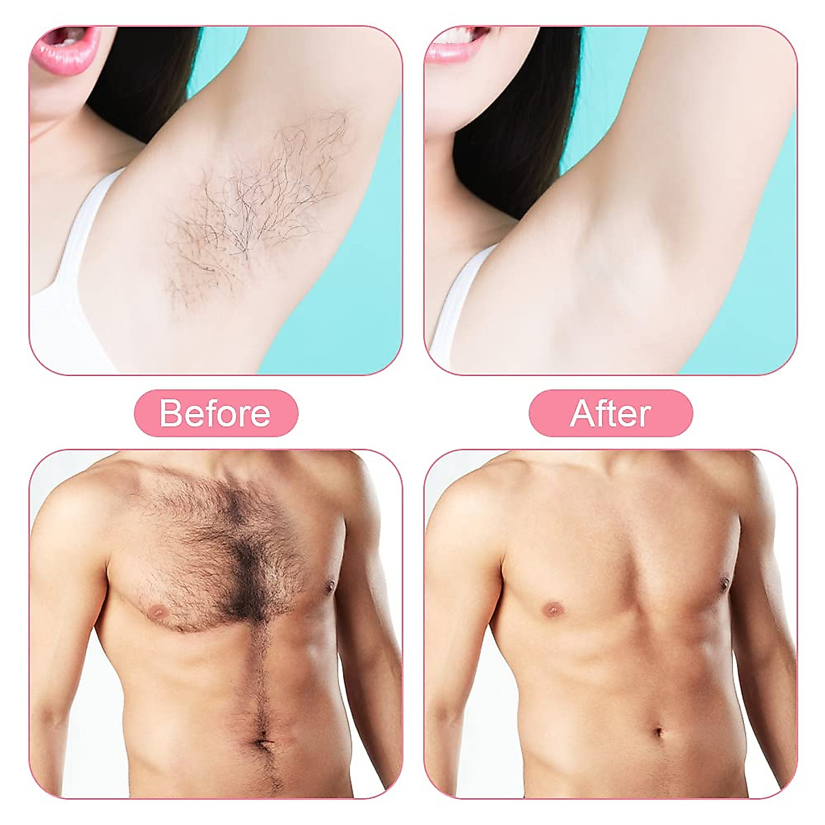 Bestidy Wax Beads, Waxing beans for Hair Removal, Women Men, Home Waxing for All Body and Brazilian Bikini Areas (Purple-800g)