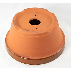 Japanese Tokoname Bonsai Training Pot, Cactus & Succulent Planter with Mesh - 7.25"x 7.25"x 3.25"