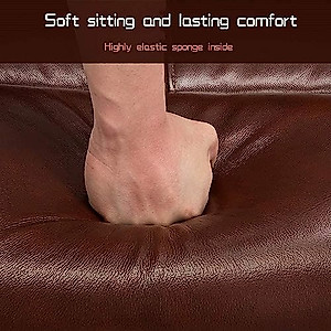 WHLONG Home Office Chairs, Ergonomic Executive Chair for Home, PU Leather High Back Computer Chair Executive Chairs(Color:A)