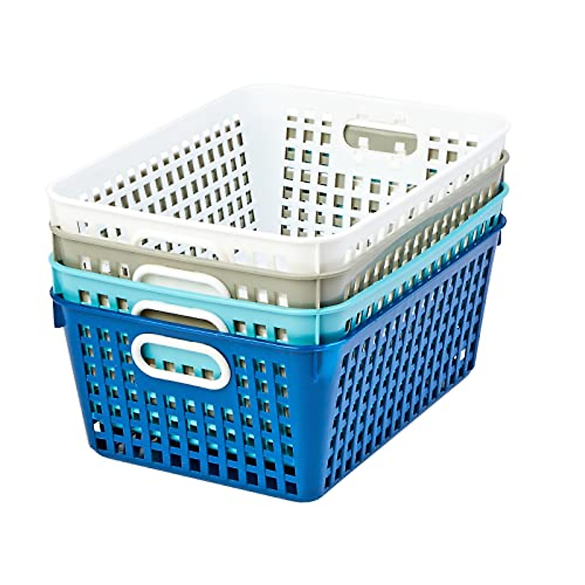 Really Good Stuff Large Baskets - Cool and Calm, 4 Pack