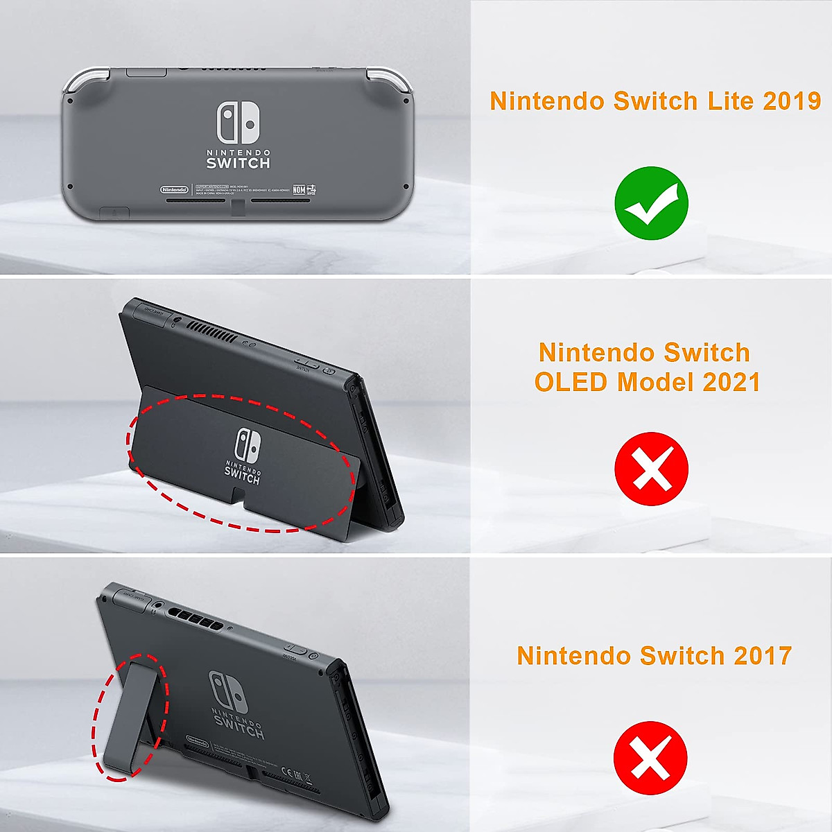 Fintie Kids Case for Nintendo Switch Lite 2019 w/2 Game Card Slots - [Ultralight] [Shockproof] Protective Cover with Ergonomic Grip, Kids Friendly Grip Case for Switch Lite Console, Black