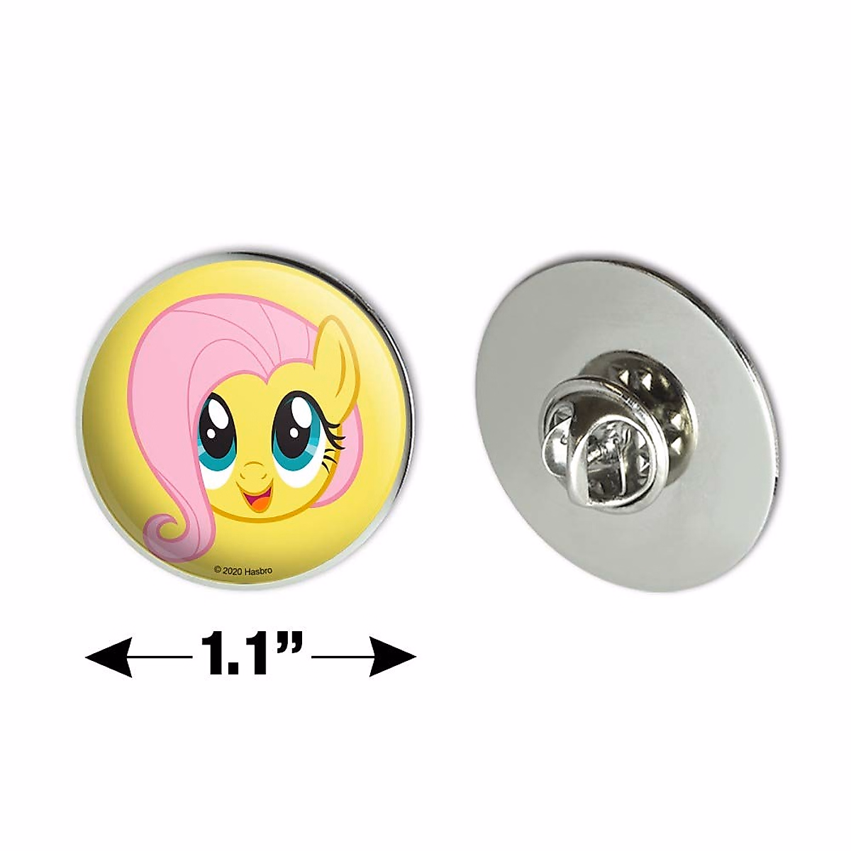 My Little Pony Fluttershy Face Metal 1.1" Tie Tack Hat Lapel Pin Pinback
