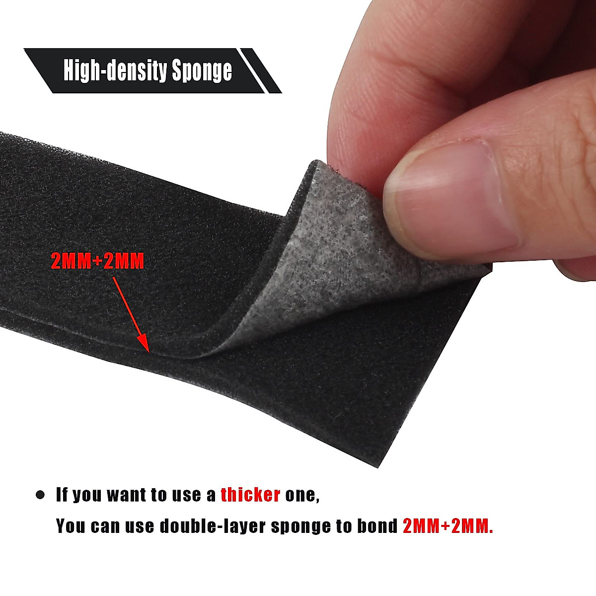 Light Leak Proof Sponge High Density Foam Film Camera Replacement Light Seal Foam with Tongs for 120 135 Film Camera Large Format Camera Film Camera Accessories…