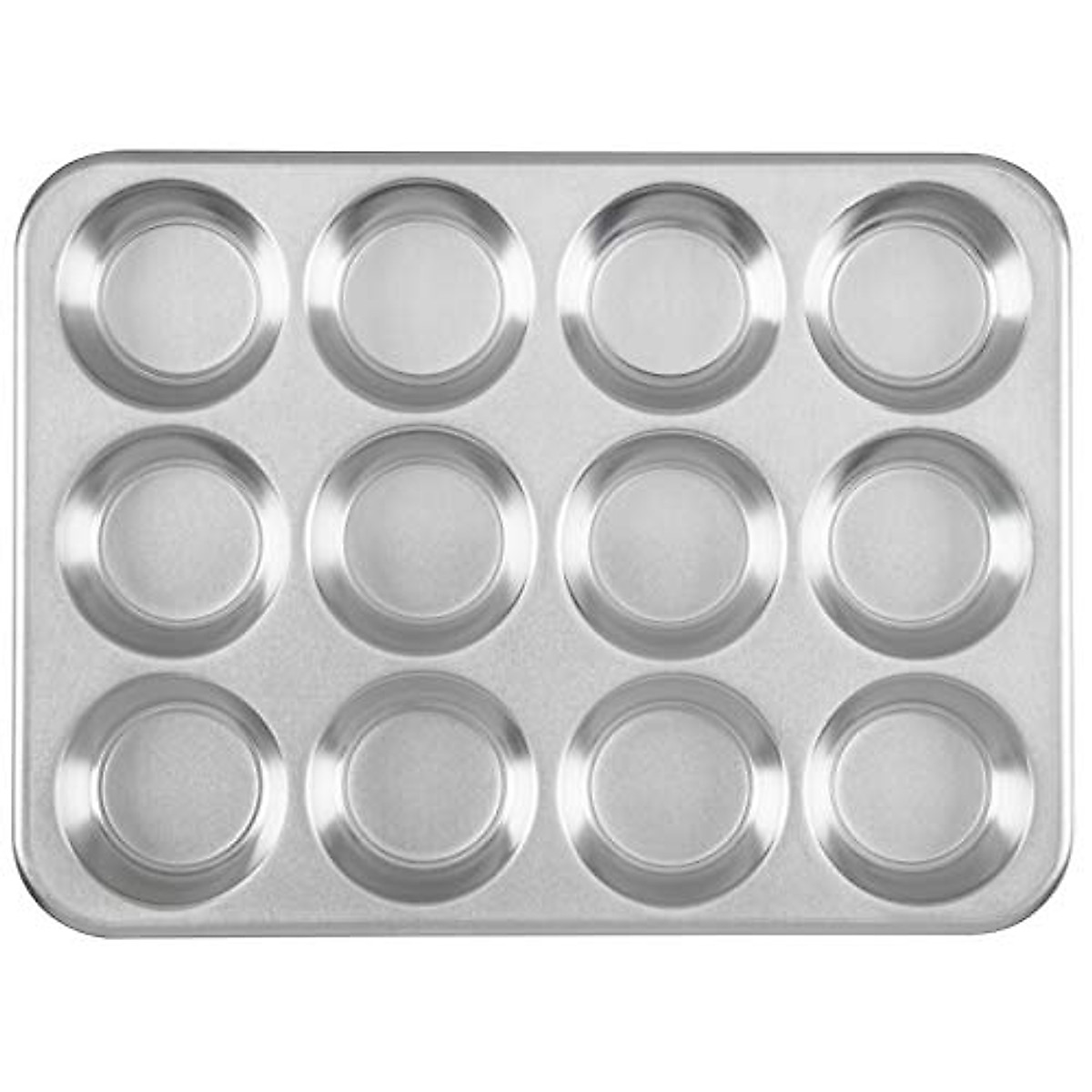 AmazonCommercial Aluminum Muffin Pan, 12 Cup with Lid