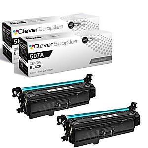 CS Compatible Toner Cartridge Replacement for HP M570dn CE400A Black HP Color PRO 500 M570 M570DN M570DW Printer M551DN M551N M551XH Color Flow M575C 2 Set