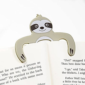 Page Pals Bookmark Bookholder | Page Holder | Music Holder Clip | Music Paper Holder | Magazine, Cookbook | Reading in Bed at Home | Office, Desk, Kitchen Use | Novelty Reading Gift Idea (Sloth)