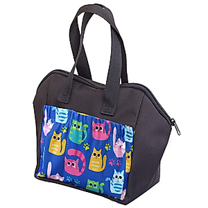 ABS Novelties Cats Pattern 6 Pocket Tote