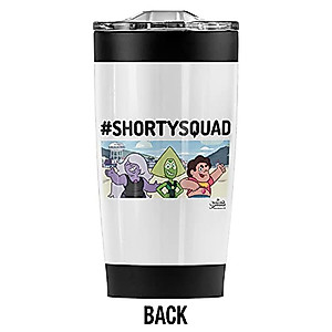 Logovision Steven Universe #Shorty Squad Stainless Steel Tumbler 20 oz Coffee Travel Mug/Cup, Vacuum Insulated & Double Wall with Leakproof Sliding Lid | Great for Hot Drinks and Cold Beverages