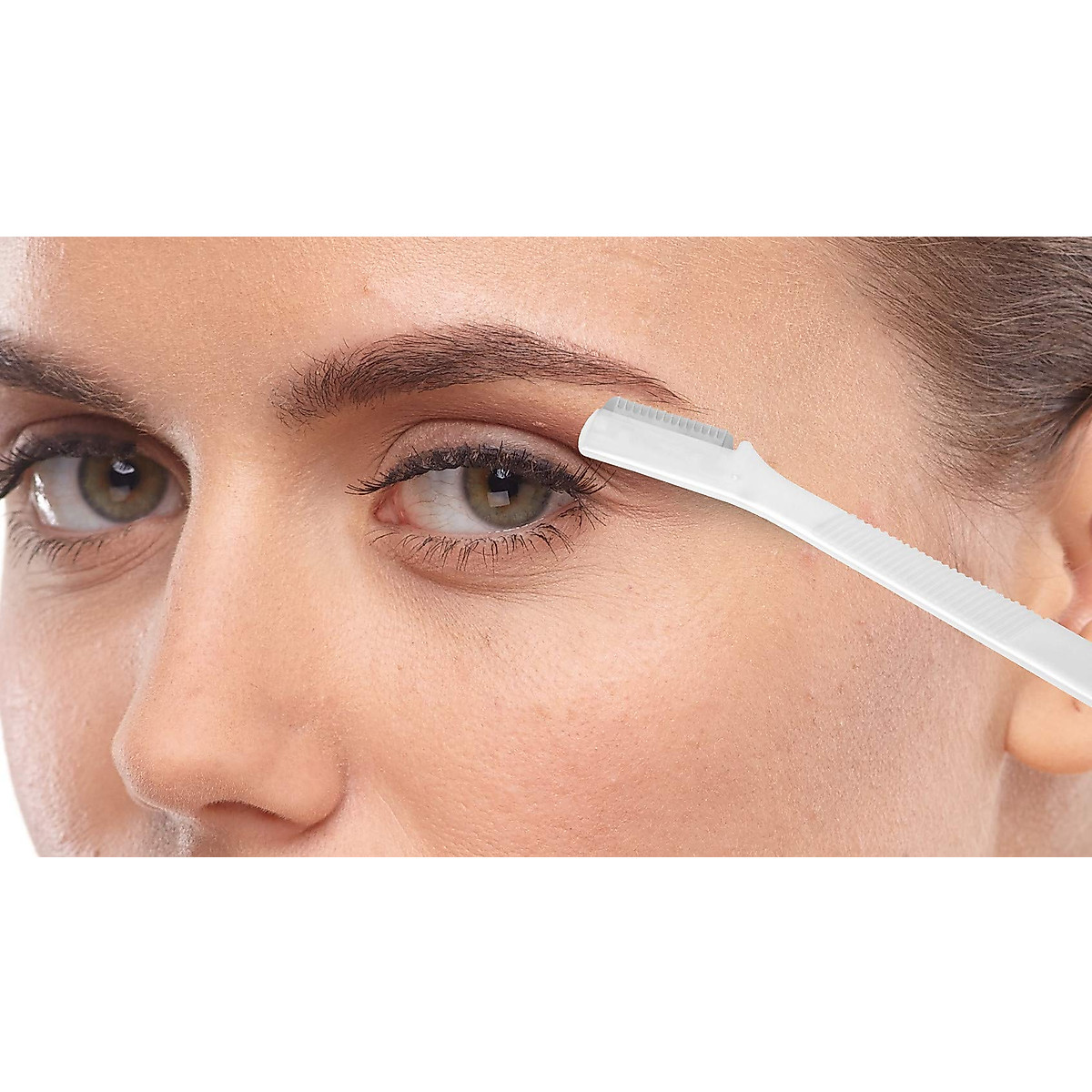 Seki Japan Eyebrow Beauty Trimmer, Women's Facial Razor, Disposable Facial Hair Removal Groomer, with Safety Cover 3 Pieces