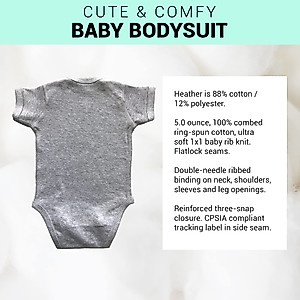 Auntie's You Say Alpaca My Bags Baby Boy Girl Clothes Llama Funny Announcement Shower Bodysuit Romper (6 Months) Heather Gray