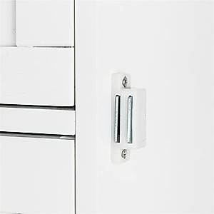 Nightstand Bedside Table Drawer Cabinet 4 Drawer Dresser Shelf Cabinet Storage Home Bedroom Living Room Furniture White Bathroom Storage Cabinet Lightweight Space-saving Easy To Move Storage Tower Dre