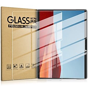 【2-PACK】DETUOSI Screen Protector for Microsoft Surface Pro 8 Screen Protector 13inch 2021, Microsoft Surface Pro X Screen Protector (2021/2019), Ultra Clear Anti-Scratch Surface Pro 8/X Tempered Glass