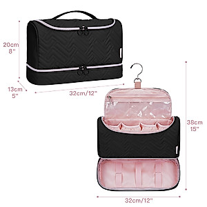 Leudes Travel Case for Dyson Air wrap Holder Hair Styler Organizer for Airwrap Attachments Portable Storage Bag with Hanging Hook (Bag Only) Black