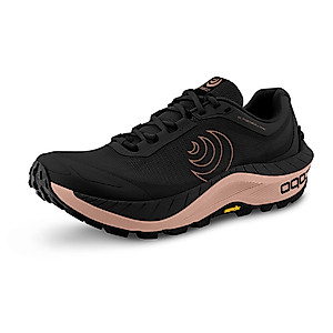 Topo Athletic Women's MTN Racer 3 Comfortable Lightweight 5MM Drop Trail Running Shoes, Athletic Shoes for Trail Running, Black/Mauve, Size 8.5
