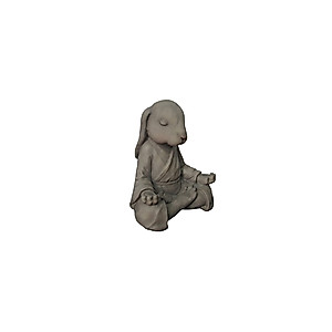 World of Wonders Zen Animals Meditation Outdoor Garden Statues | Asian Patio Decor and Front Yard Statues | Garden Welcome Statue Zen Items for Office - Rabbit