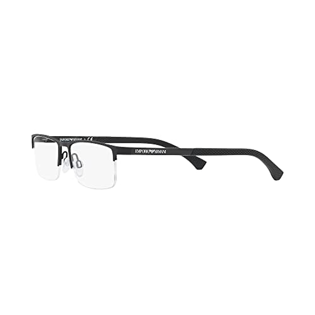 Armani EA1041 Eyeglass Frames 3094-53 - Black Rubber EA1041-3094-53