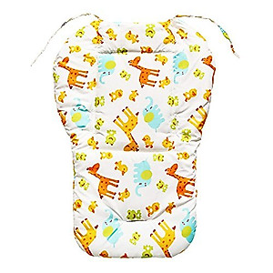 Twoworld Baby High Chair Seat Cushion Liner Mat Pad Cover Animal Breathable