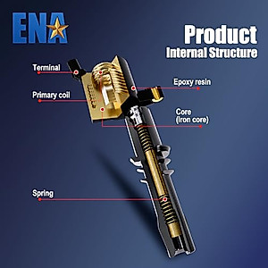 ENA Ignition Coil Pack Compatible with Ford Mercury Mustang Expedition Explorer F150 F250 F350 F450 F550 Super Duty Mark LT Navigator Mountaineer 4.6L 5.4L 6.8L Replacement for DG511 C1541 FD508