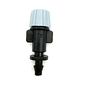 MANHONG Irrigation Dripper 10 Pcs Gray Nozzle Spray Irrigation Micro 1/4"Barbed Garden Lawn Irrigation with Single Barb Connect to 4/7mm Hose