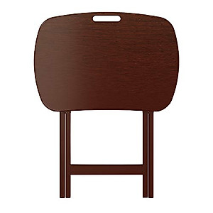 Winsome Lucca Snack Table, 22.83"W x 25.79"H x 15.67"D, Brown