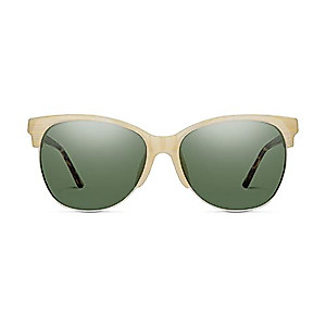 Rebel Carbonic Sunglasses, Ivory Tort / Carbonic Gray Green, Smith Optics Rebel Carbonic Sunglasses