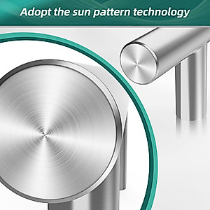 NISUOIEN 30 Pack 5" Cabinet Handles Pulls Brushed Nickel Kitchen Drawer Pulls Stainless Steel(5" Length, 3" Hole Center)