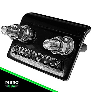 Rhino USA Hitch Tightener Anti-Rattle Clamp - Heavy Duty Steel Stabilizer for 1.25 and 2 inch Hitches - Protective Anti-Rust Coating Included on All Rhino Products.