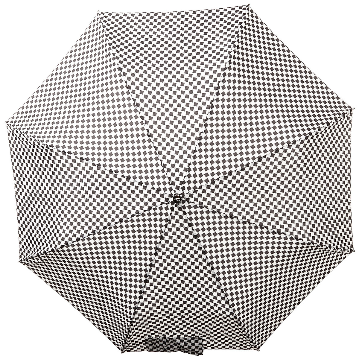 totes Titan Super Strong Auto Open Close Compact Umbrella, Cheerful Check, One Size