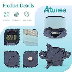 Atunee 792105 276890 Air Filter + 492932 Oil Fuel Filter for 4163205 4163206 407777 445667 445877 Compatible with John Deere LA165 D160 MIU11515 GY21057 Lawn Mower