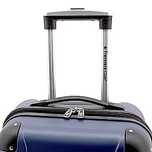 Travelers Club Chicago Hardside Expandable Spinner Luggages, Navy Blue, 5 Piece Set, TCL-77995-410