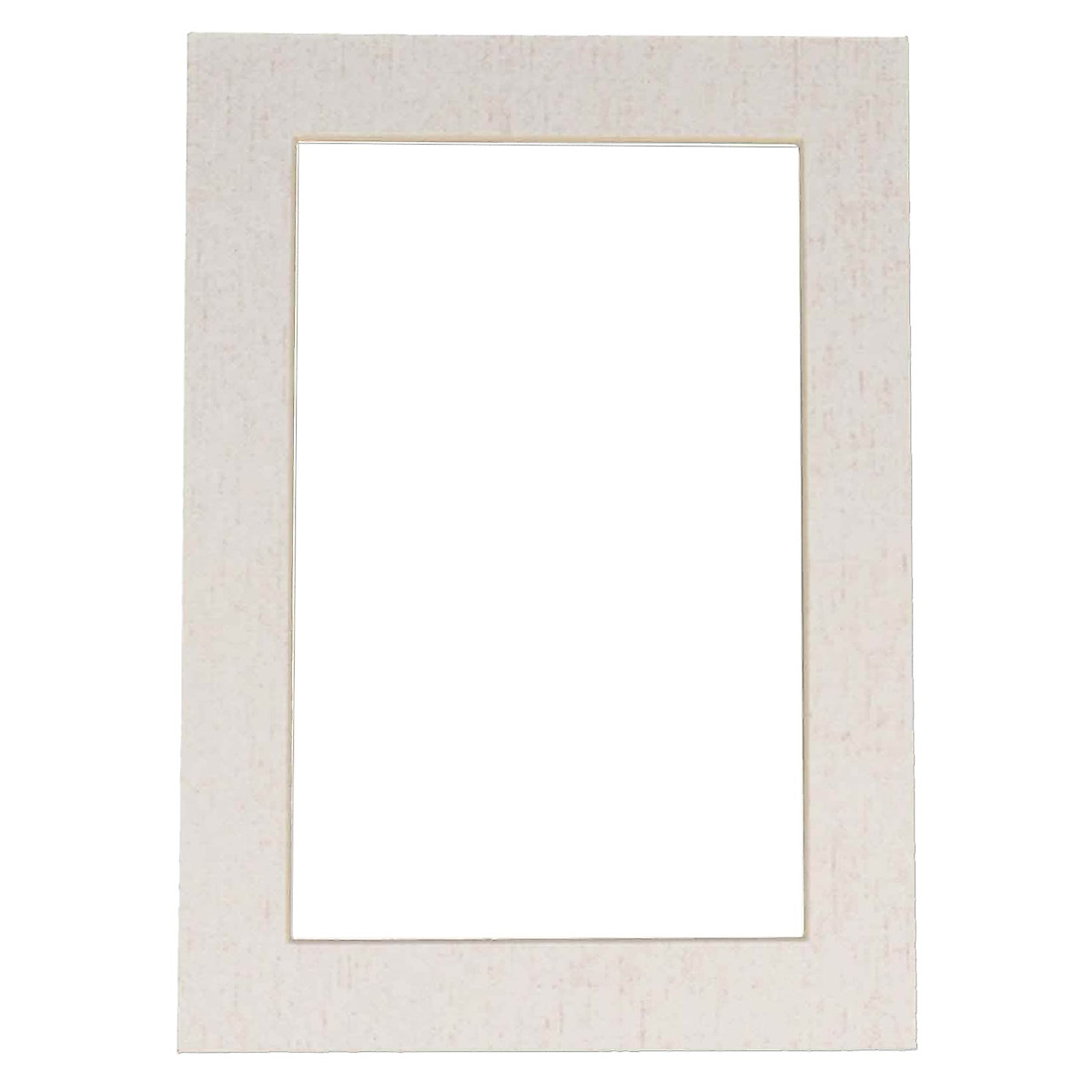 11x14 Mat Bevel Cut for 9x12 Photos - Acid Free White Linen Canvas Precut Matboard - for Pictures, Photos, Framing - 4-ply Thickness