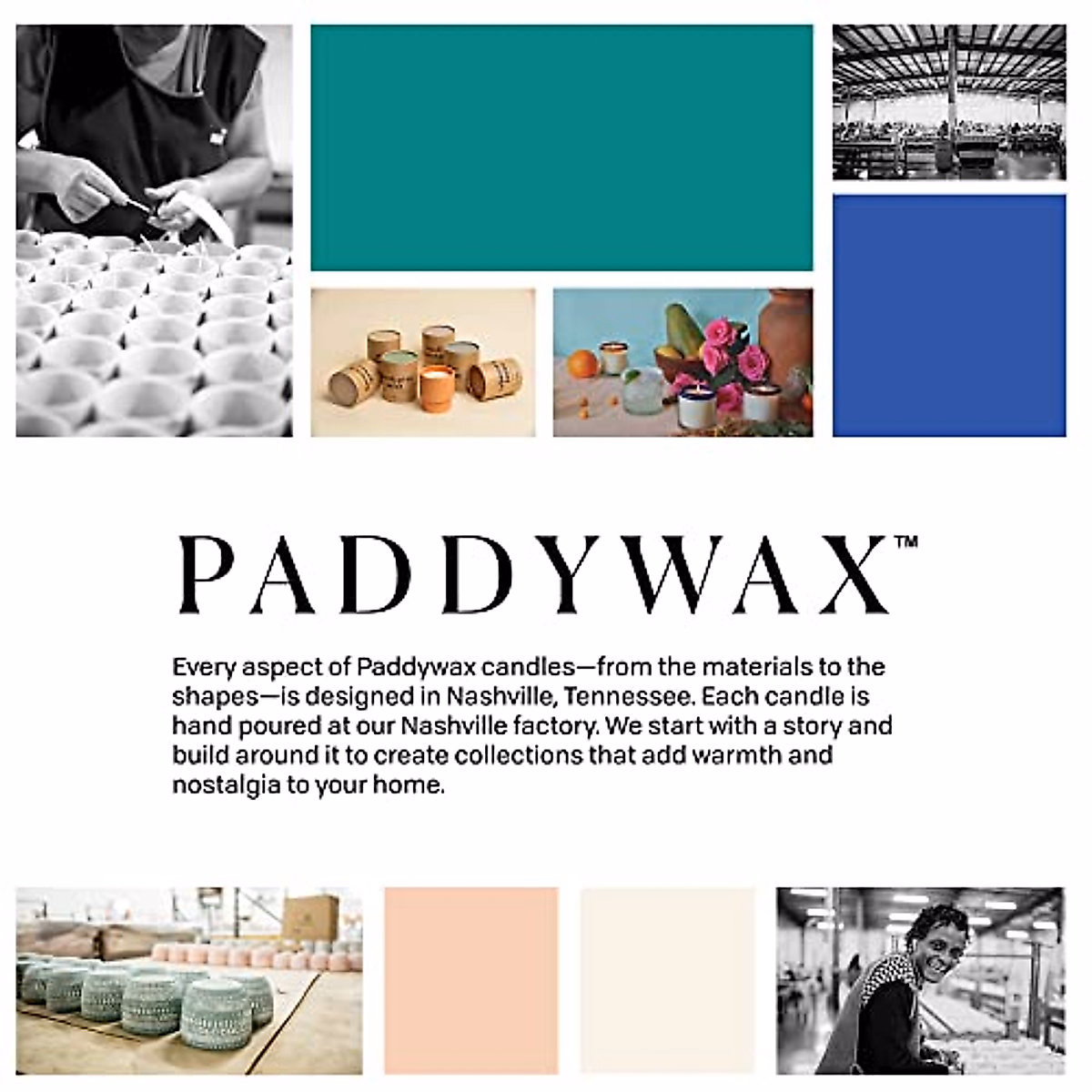 Paddywax Candles Realm Candle, 13.5 Ounces, Green, Bamboo