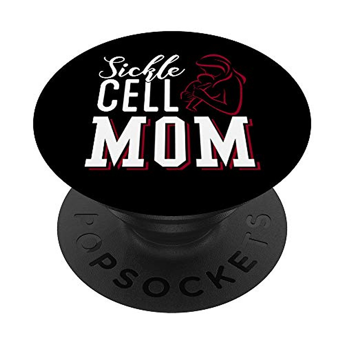 Sickle Cell Awareness Gift Anemia Support Mom PopSockets PopGrip: Swappable Grip for Phones & Tablets