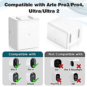 Upgraded 2-Pack 4950mAh Replacement Batteries with Charger Compatible with Arlo Pro 4/Pro 3/Ultra/Ultra 2 Wireless Security Cameras, Rechargeable 3.85V Long-Lasting Battery Life and Easy to Install