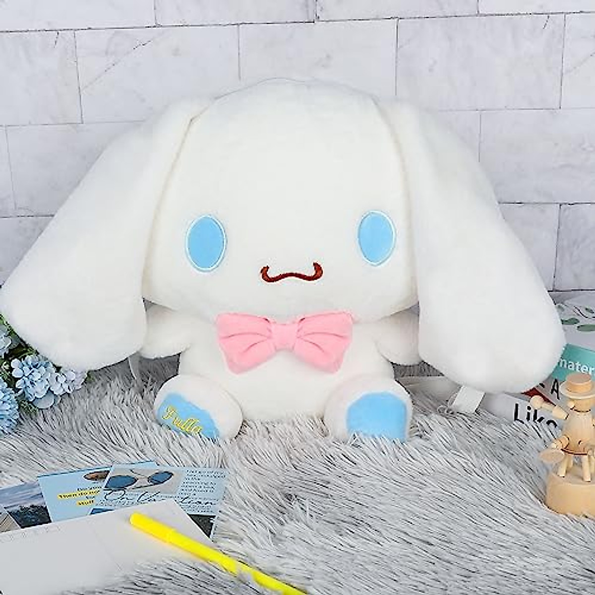 Hiyancy Cute Anime Plush for Girls Women, Cartoon Cinnamoron Dog Plush Doll for Kids Boys Girls Birthday Gifts Cosplay