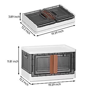 Yevheniys Storage Containers, Plastic Storage Bins with Lids and Wheels, 8.4 Gal Versatile Collapsible Stackable Storage Bins for Home, Office, Dorm Room Essential (1pack)